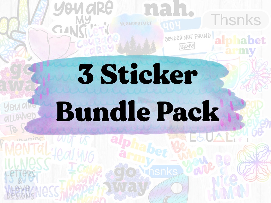Die Cut Vinyl Sticker Bundle: Choose Any 3 Designs - Etsy