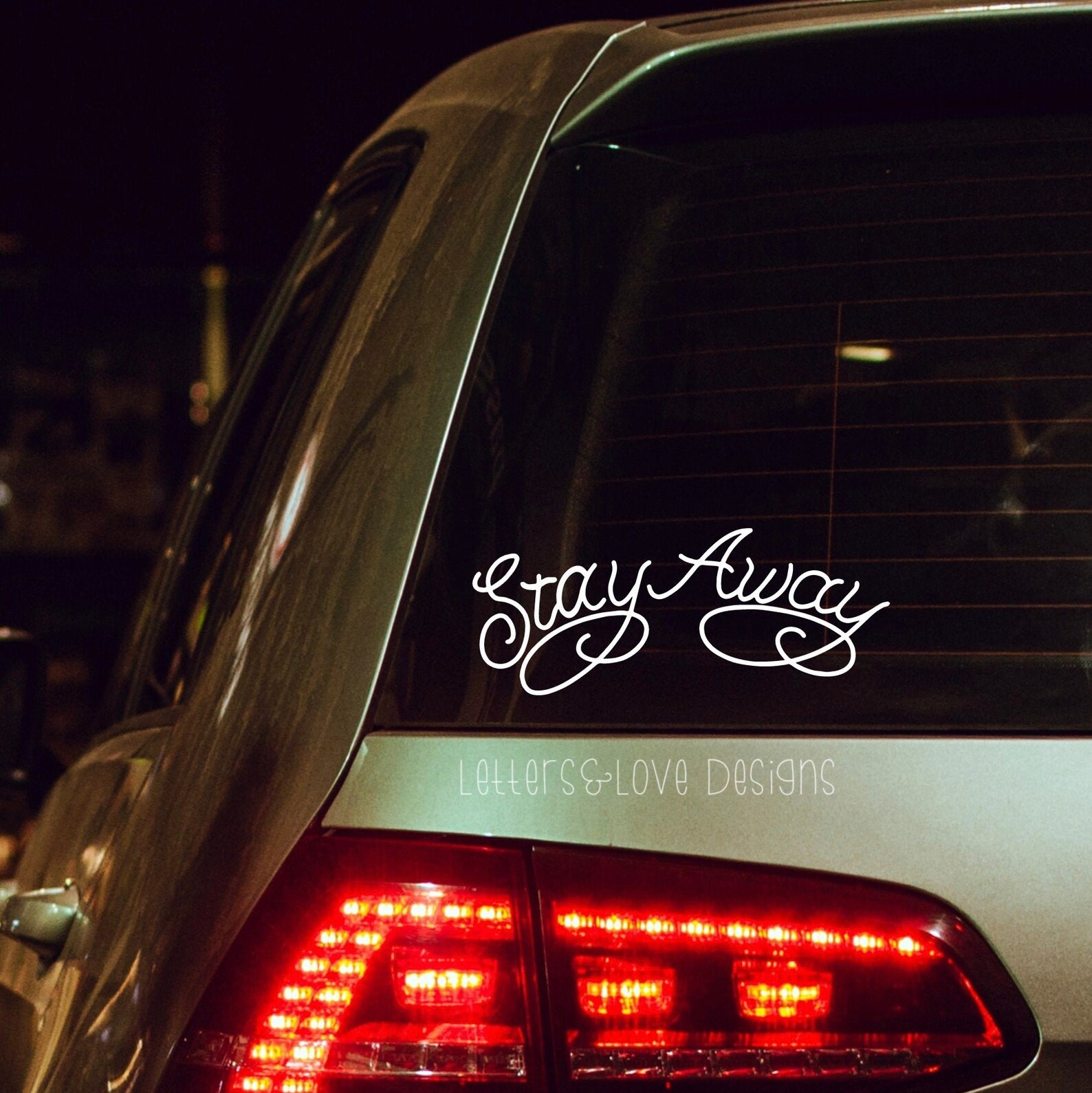 Stay Away Vinyl Decal Gift Idea Under 10 Dollars Letters | Etsy