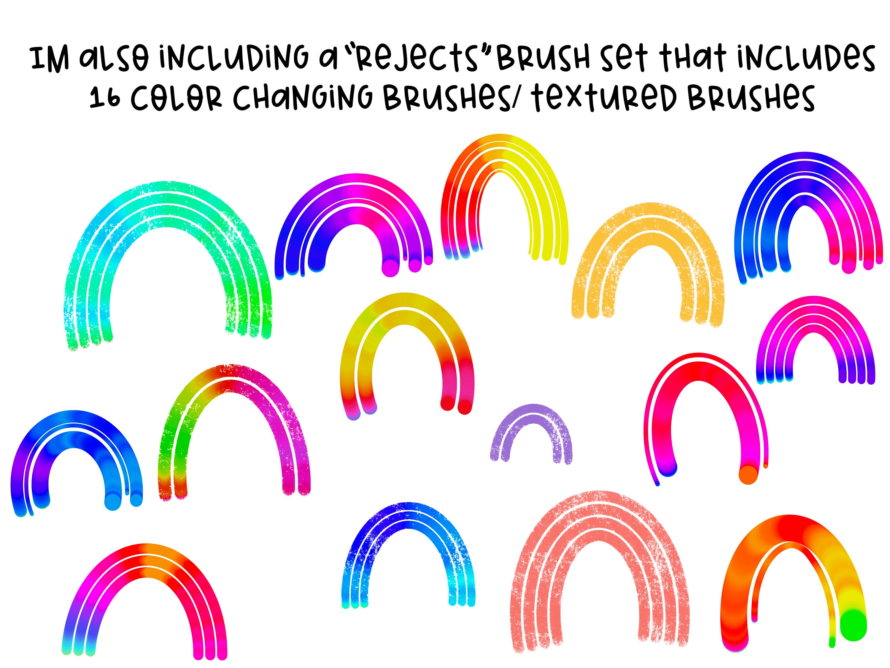 Ultimate Rainbow Maker Procreate Brush Set for Use With Ipad | Etsy