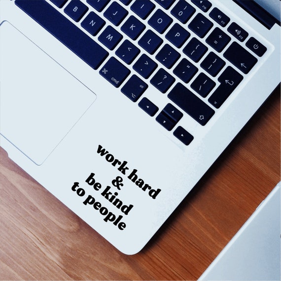Work Hard & Be Kind to People Vinyl Decal Letters and Love | Etsy