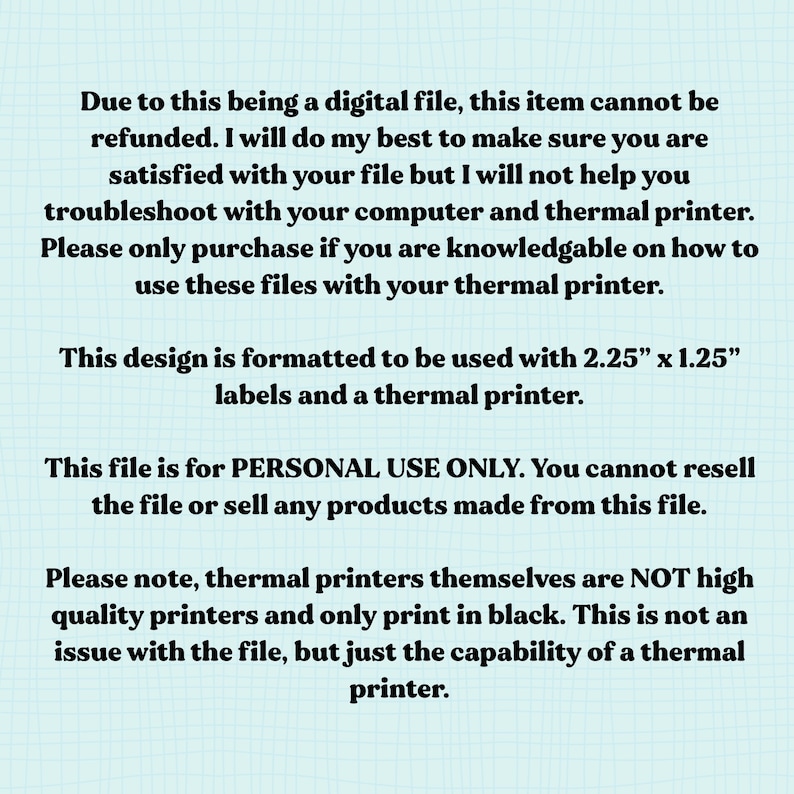 Pick up for Blank write Name PNG Thermal Printer Sticker - Etsy