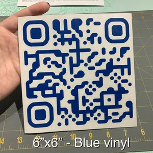 Custom QR Code Vinyl Decal - Advertise Your Business, Shop, Email ...