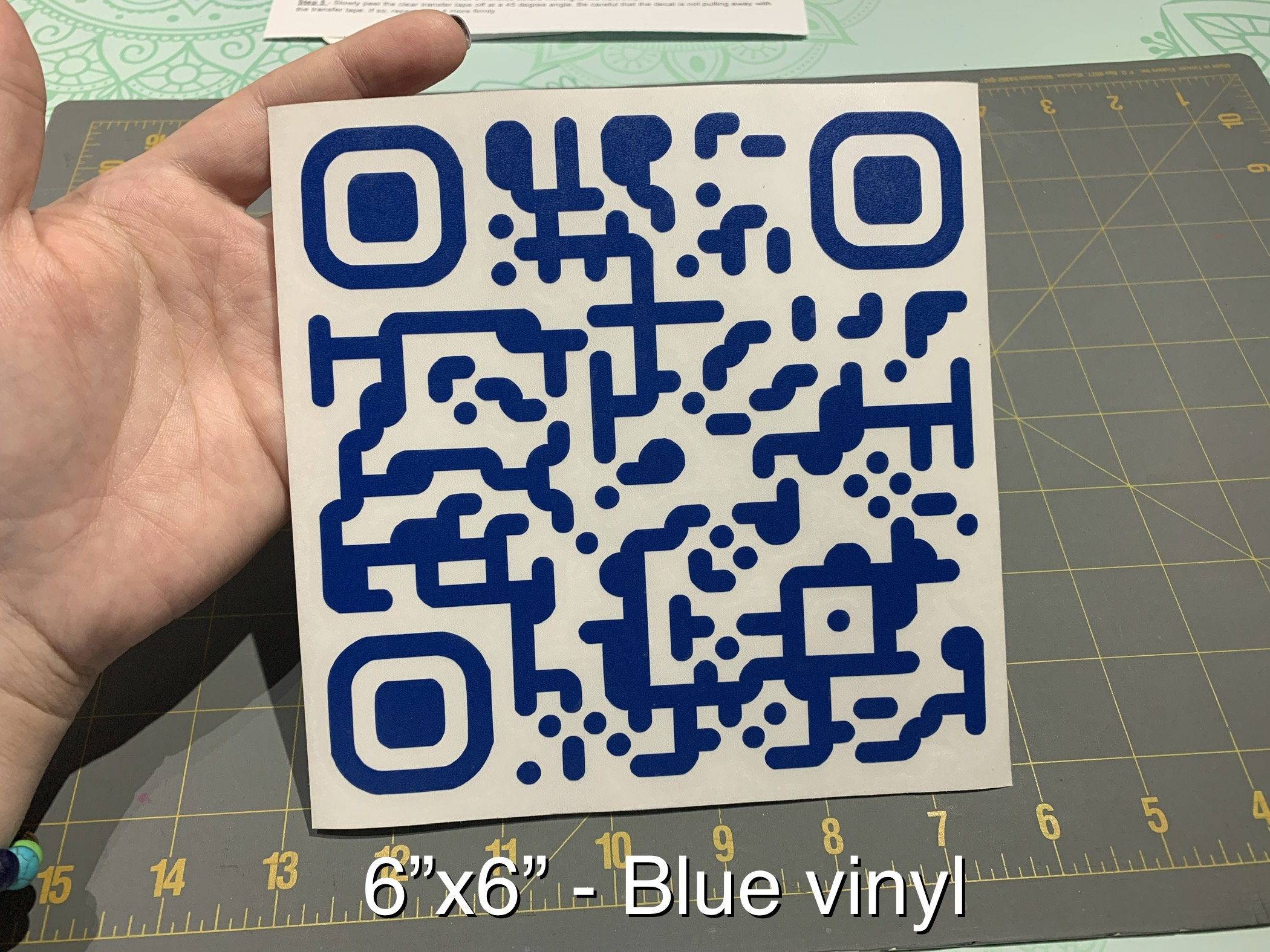 Custom QR Code Vinyl Decal Advertise Your Business Shop | Etsy