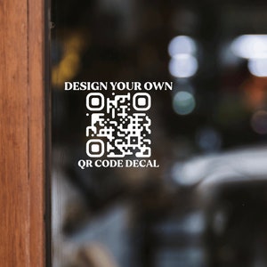 Design Your Own Personalized QR Code Vinyl Decal - Advertise Your ...