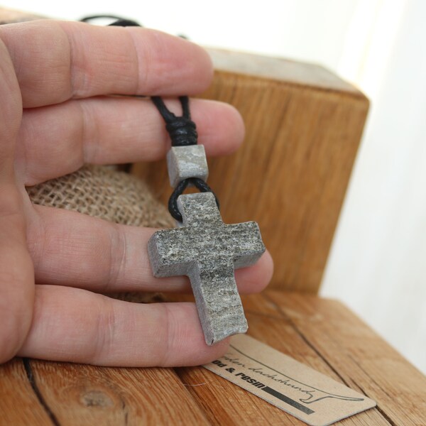 Natural Stone Cross - Etsy