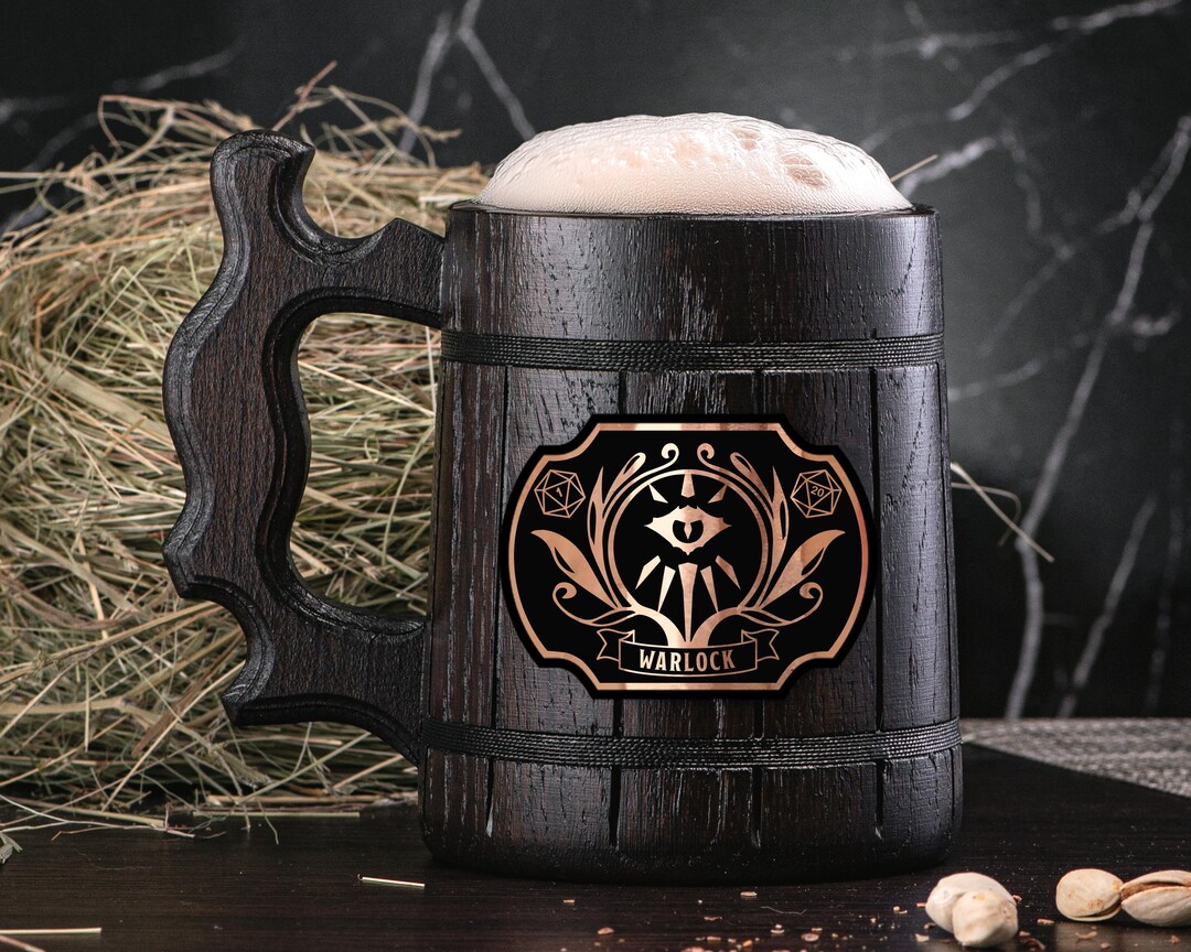 Warlock Class Personalized Mug. Dungeon and Dragons Mug Custom Beer ...