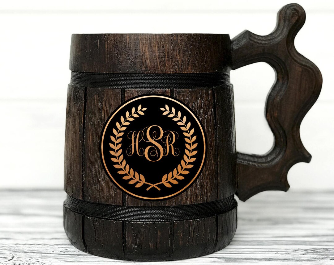 Personalized Monogram Mug. Groom Gift. Groomsmen Custom Beer - Etsy