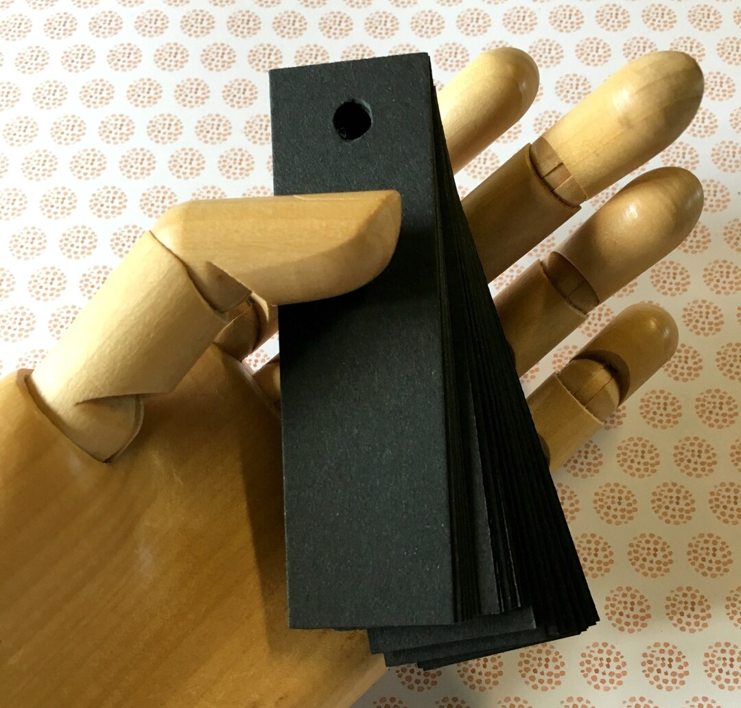 Black Tags (50). Blank Tags 1 X 3.5 Bakers Twine Ties, Item Labels ...