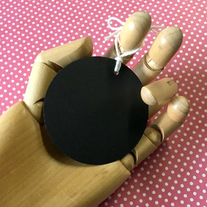 Round Black Tags (50) - Big Blank Tags 2.5" Diameter . Solid or Striped ...