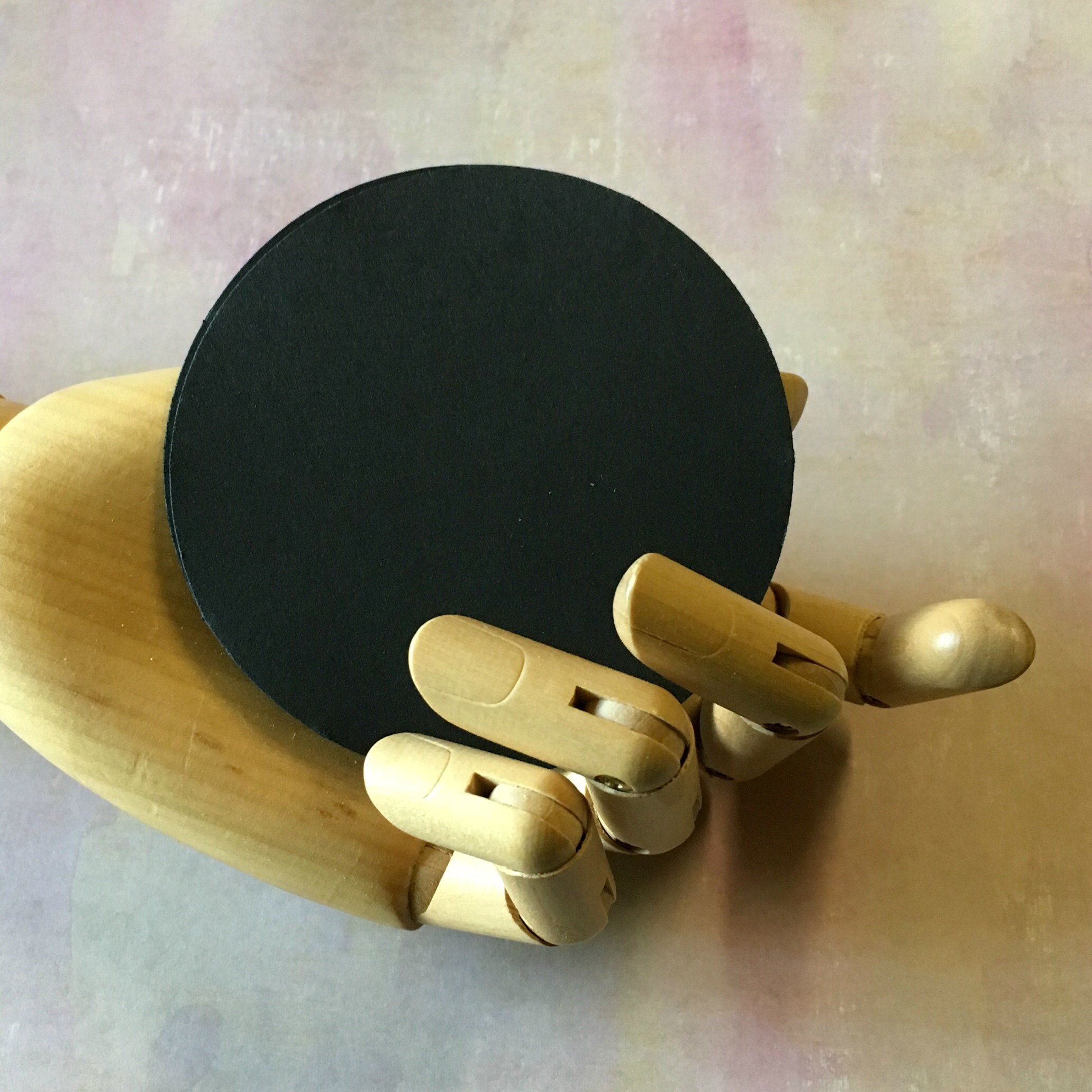 XL Black Round Tags (50) - Jet Black Blank Circle Tags 3.5" Diameter ...