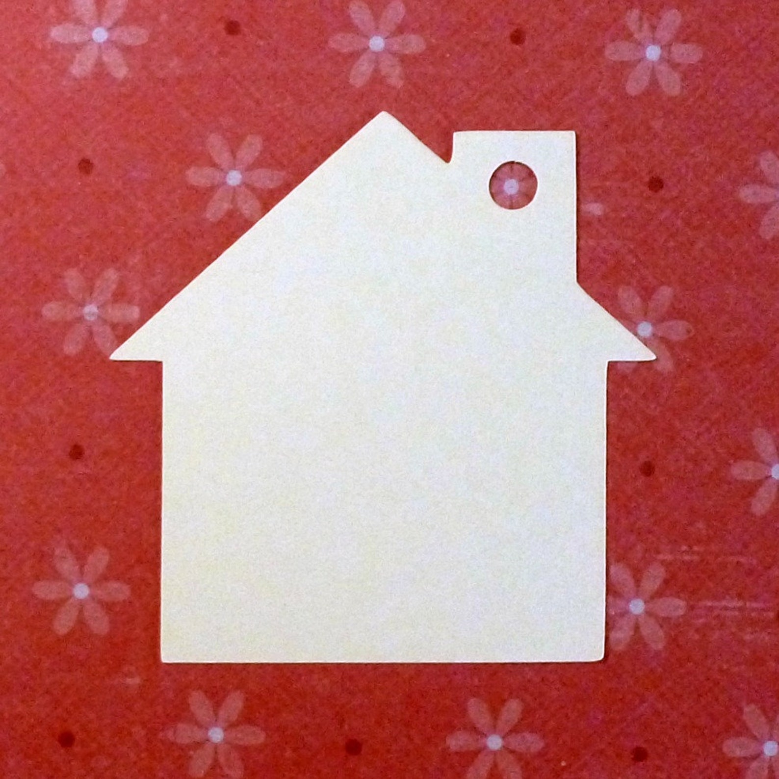 25 Large House Tags W/twine Ties . Ivory Kraft or White | Etsy