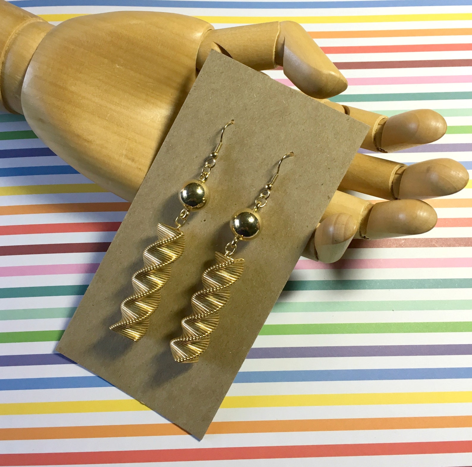 Large Earring Cards (100), Kraft Chipboard Extra Tall (2.5"x 5 ...