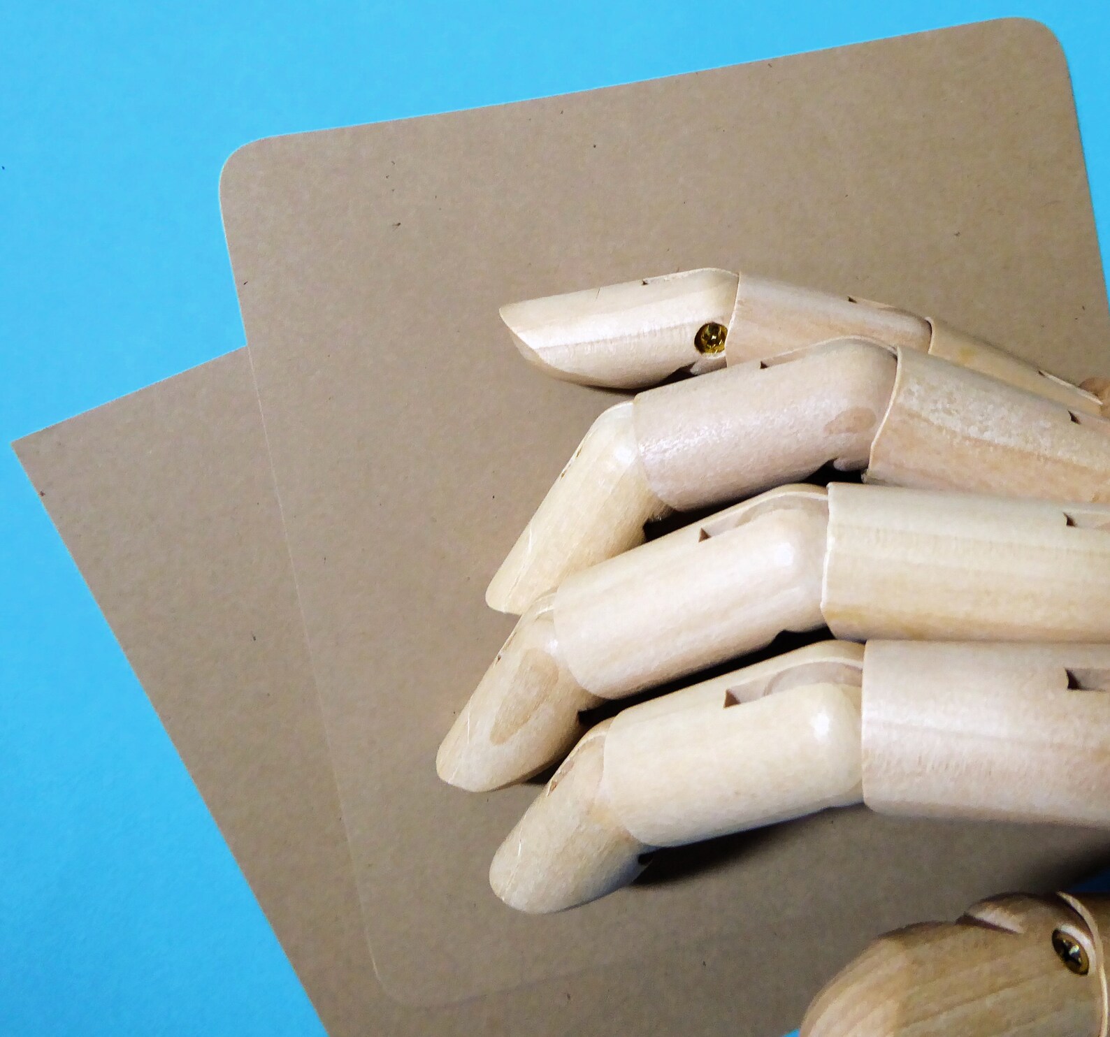 50 Blank 5x5 Square Cardstock Cards . Flat Large Cards . Kraft Brown ...