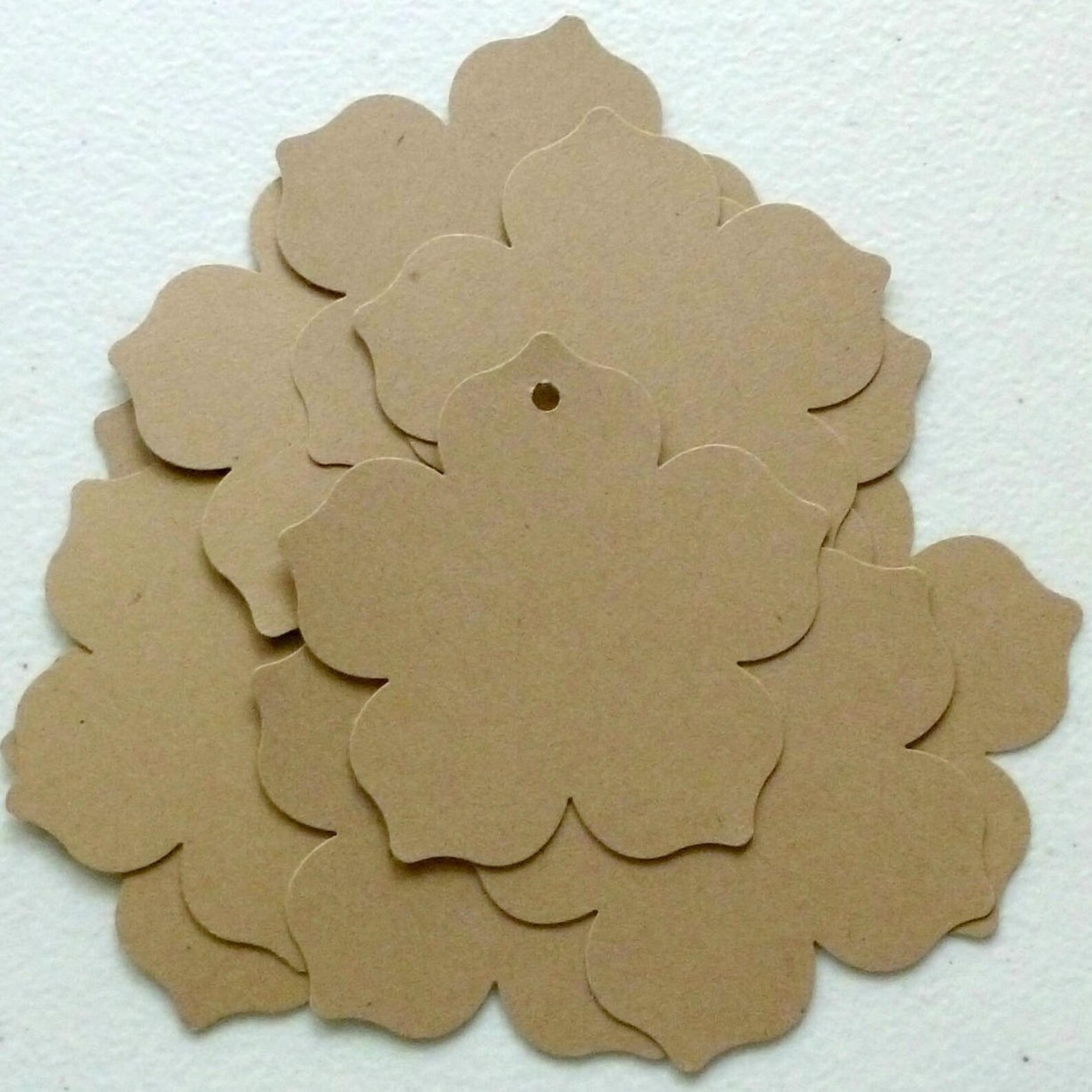 Flower Tags (50) - Large Kraft Brown Hang Tags for Products or Gifts ...