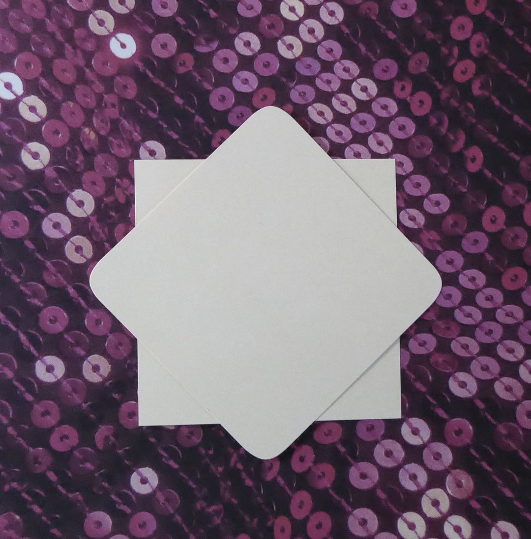 Chipboard Cards (50) - Blank 3x3 Square Cards, White Flat Cards ...