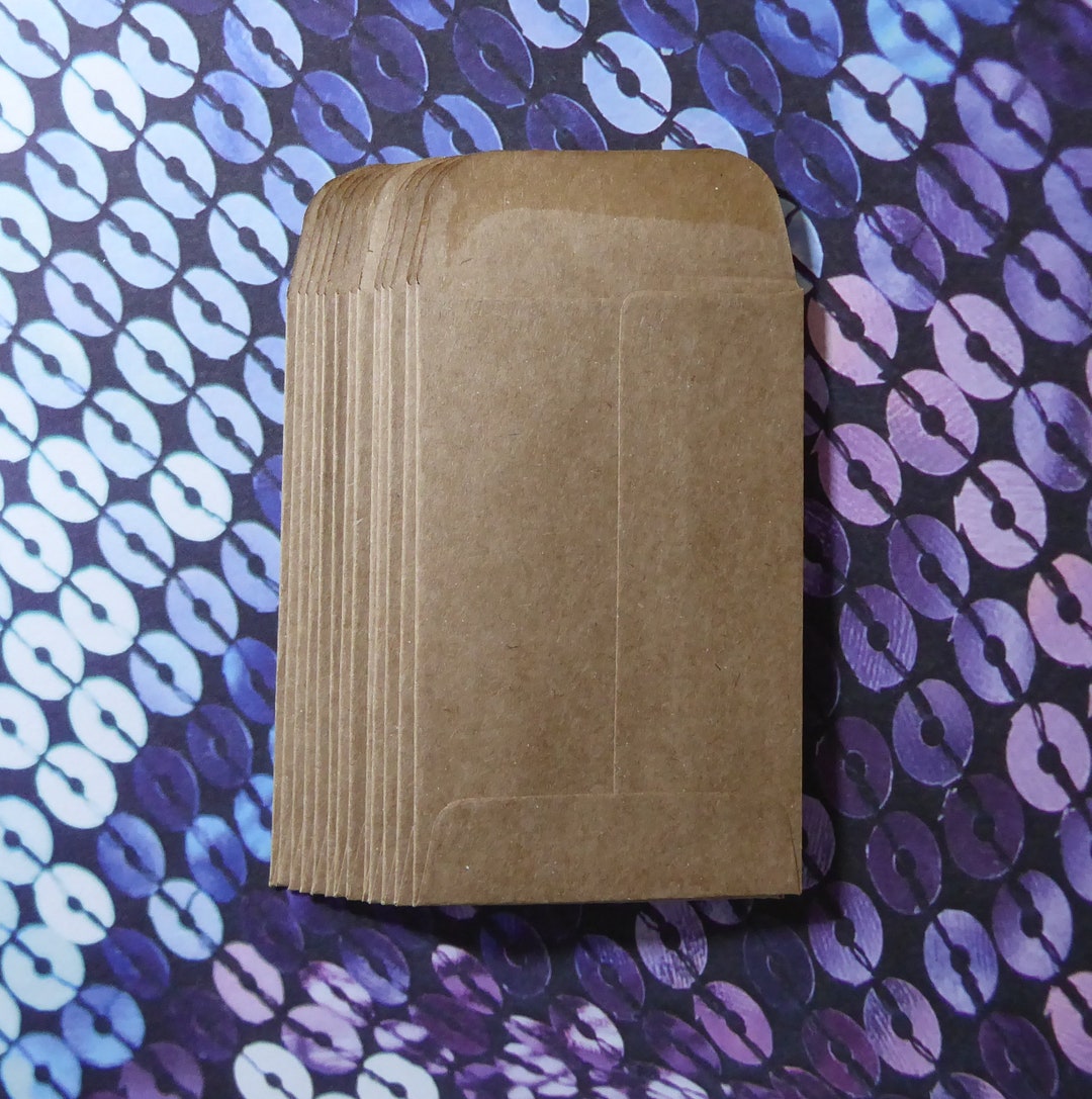 Coin Envelopes (50) - Kraft Mini, Business Card Size (2.25" X 3.5 ...