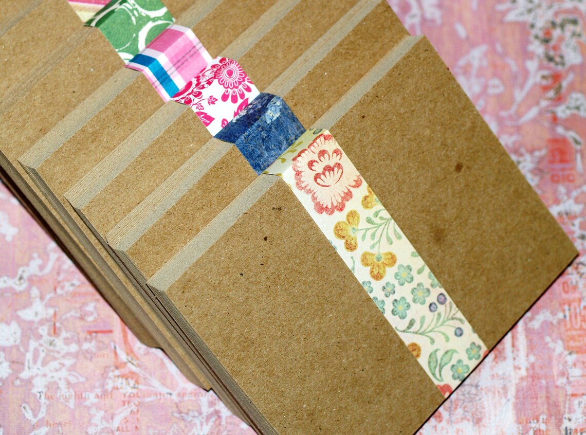 25 Chipboard Postcards A2 Size Lightweight 4.25 X 5.5 Kraft | Etsy