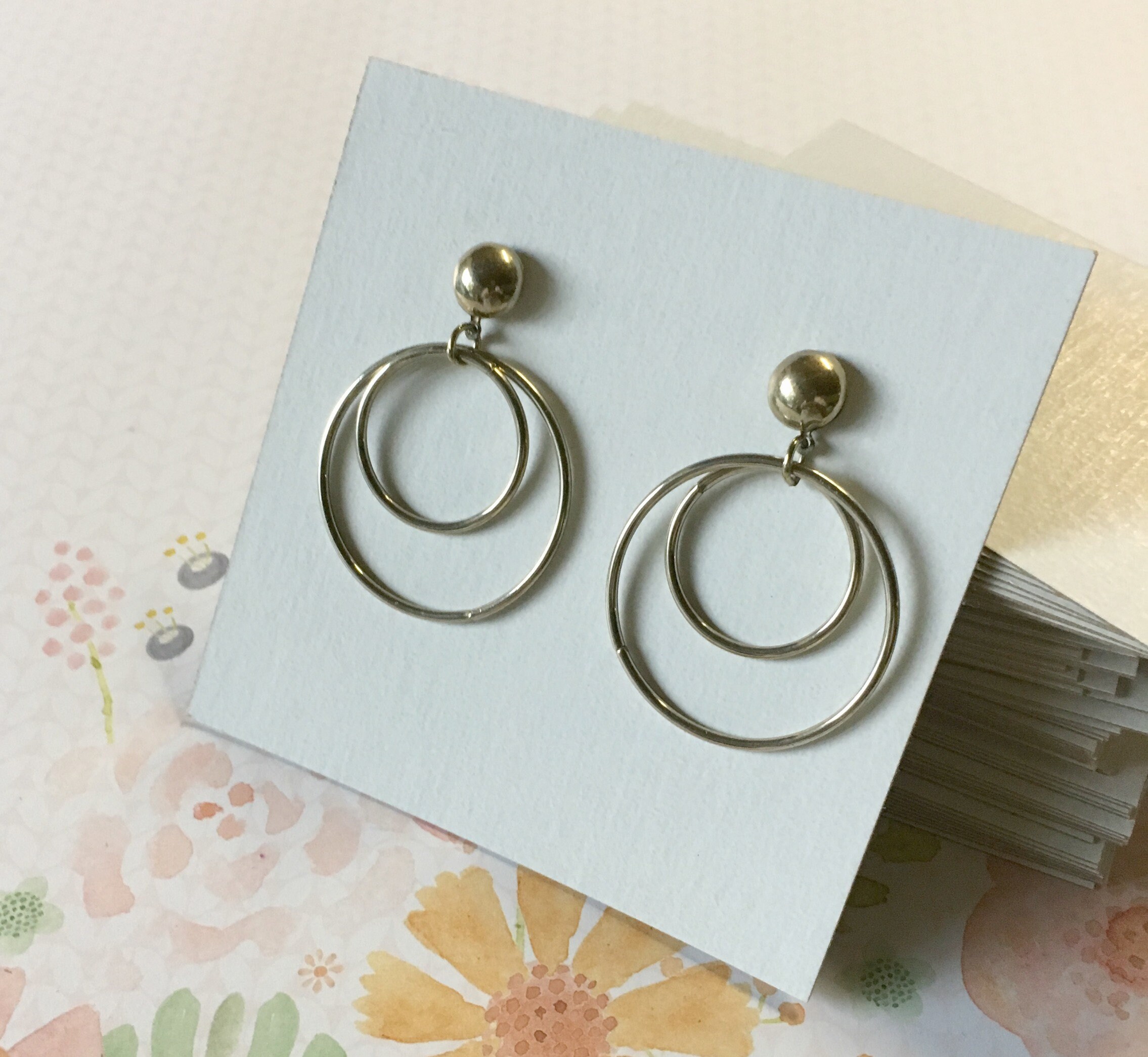 Large Earring Cards White Chipboard (50) Big 3.5" Square Cards Jewelry ...