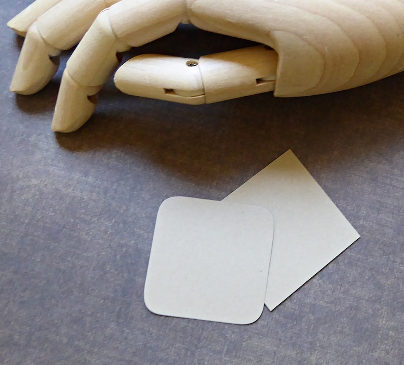 50 Square 2x2 Cardstock Cards . White Mini Cards . Arts and Crafts ...