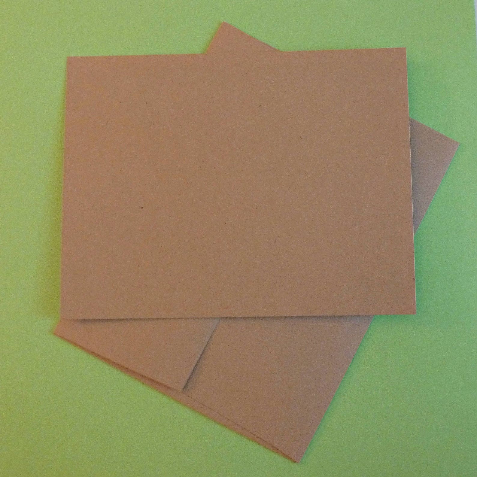 50 Blank Kraft Cards With Envelopes Diy Invitations Parties Greeting ...