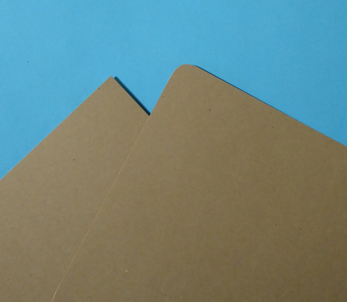 50 Blank 5x5 Square Cardstock Cards . Flat Large Cards . Kraft Brown ...