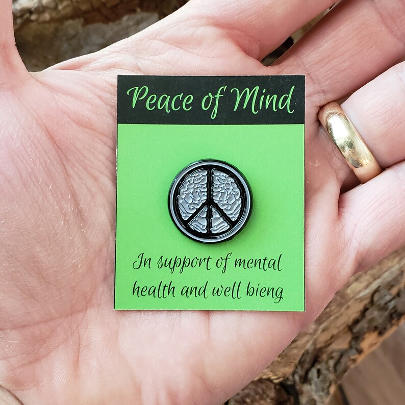 Peace of Mind Enamel Lapel Pin - Etsy