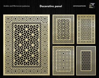 Panel Screen Svg, Decorative Panel Svg, Geometric Pattern Svg, Panel ...