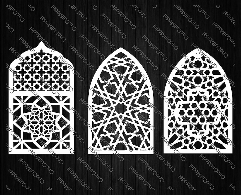 Interior Decorative Arch Windows With Moroccan and Arabic - Etsy