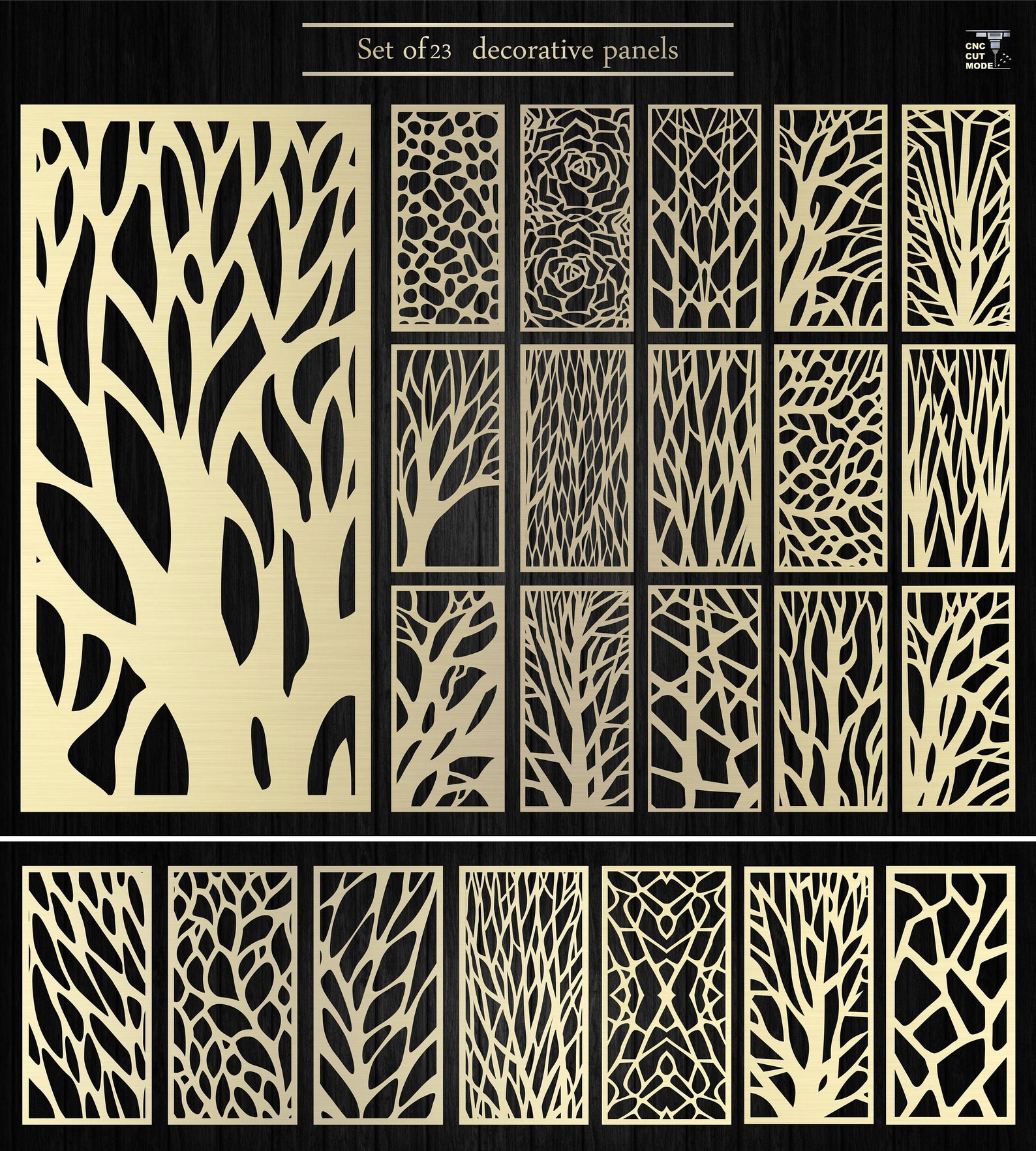 Buy 23 Decorative Ornamental Panel. Wall Panels. Wood Panel . CNC ...