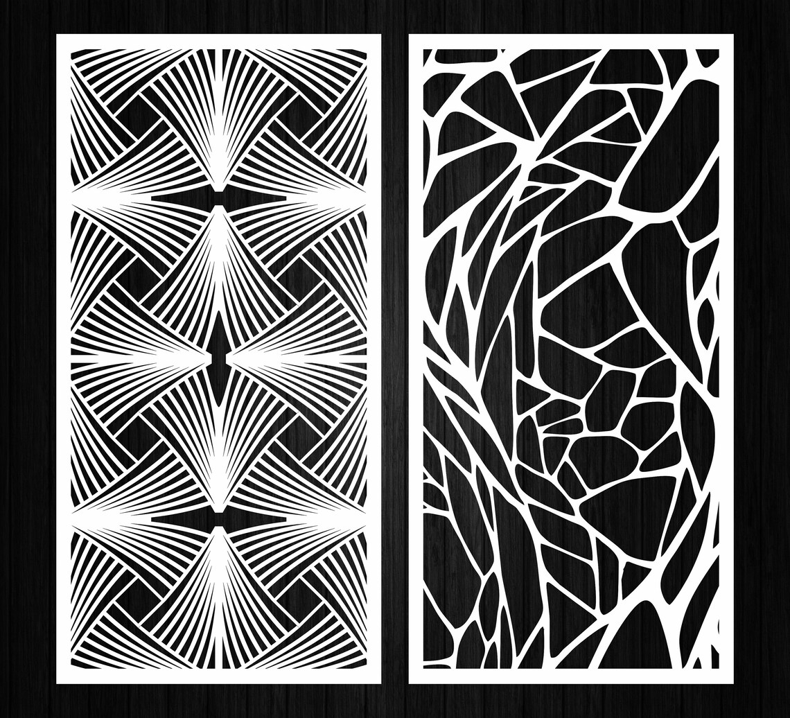 7 Decorative Ornamental Panel Dxf.svg.ai.eps.inter Room - Etsy Norway
