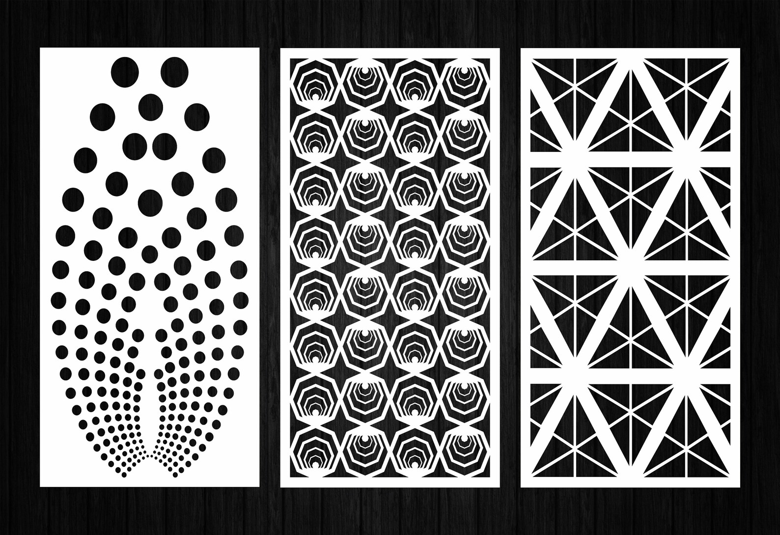 Decor Panel With Abstract and Geometric Pattern Decorative - Etsy