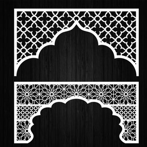15 Pcs Decorative Arch With Arabic and Moroccan Style, Wall Decor Panel ...