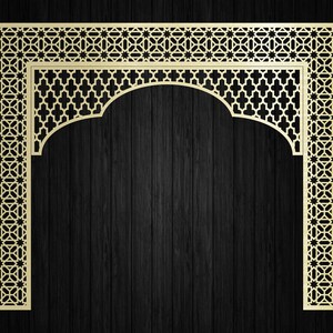 Ornamental Arches With Arabic and Moroccan Style, Decorative Wall Decor ...