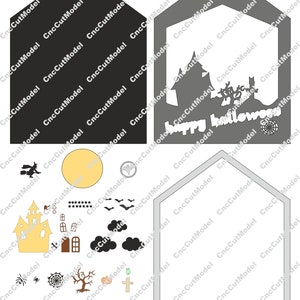 Happy Halloween, Svg, Dxf, AI Laser Cut Template. Wall-mounted Wood ...