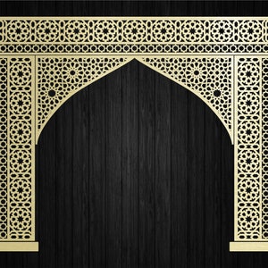 Ornamental Arches With Arabic and Moroccan Style, Decorative Wall Decor ...