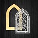 Cathedral Window Arch Bundles, Gothic Arch for Wall Decor With Floral ...