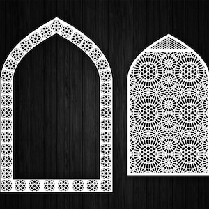Modular Decorative Arabic Arches Bundles, Wall Decor Panel Moroccan ...
