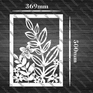 3 Panel Wall Art Decor With Tropical Leaves and Floral Pattern ...