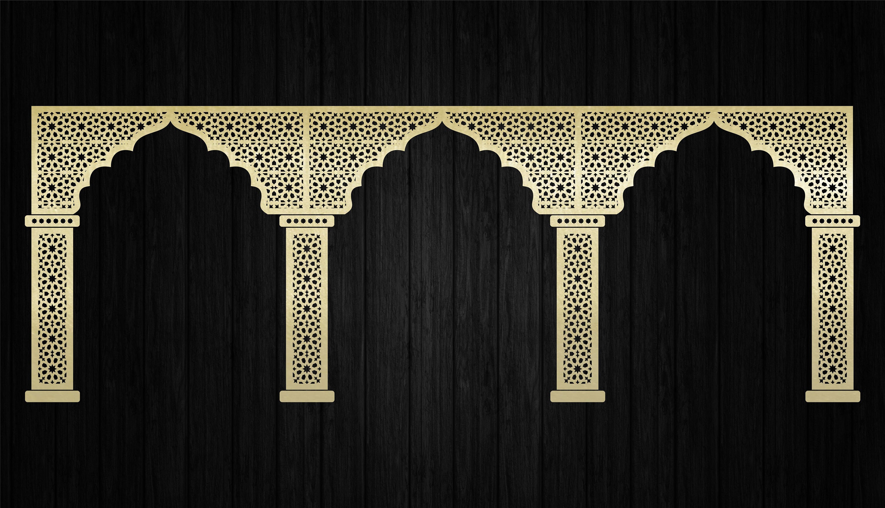 Decorative Arabic Arches With Combined Pattern. Wall Decor - Etsy UK