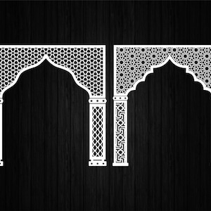 Arabic and Moroccan Arch Patterns, Mihrab Islamic Decor, Oriental ...