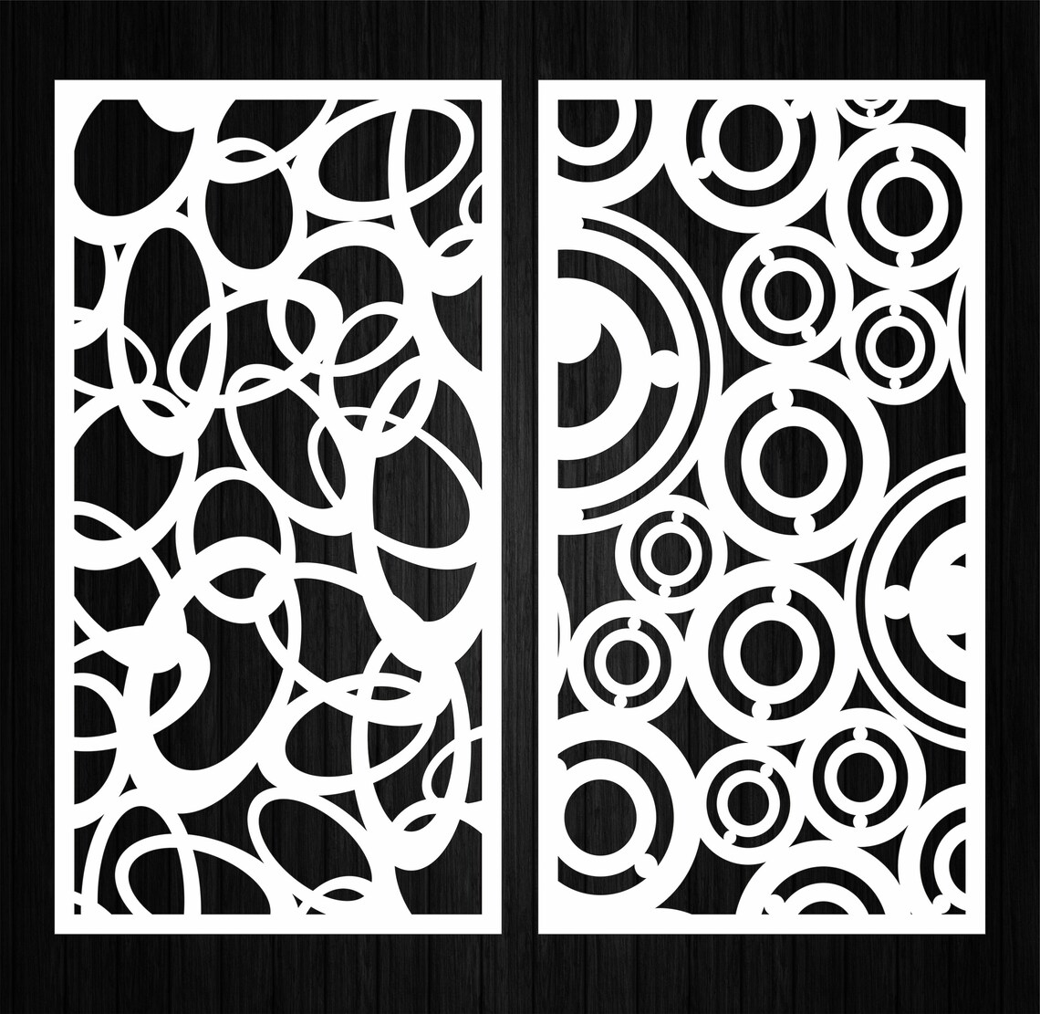 Ensemble de 10 panneaux intérieurs vectoriels avec motif | Etsy