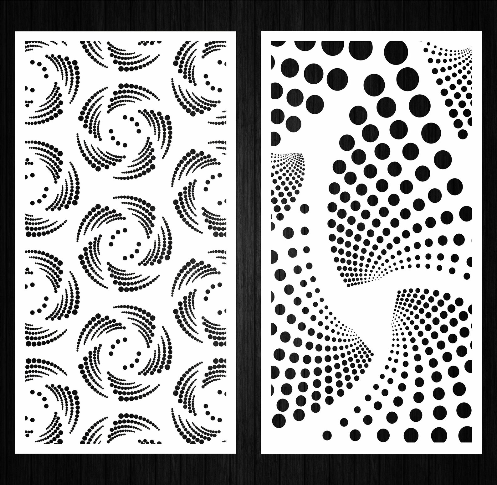 Set of Vector Panels dxf.svg.ai.eps With an Abstract Pattern - Etsy