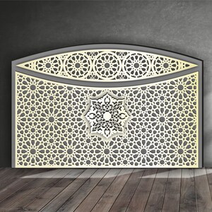 Carved Headboards Moroccan Stile, Decorative Wall Panel With Arabic ...
