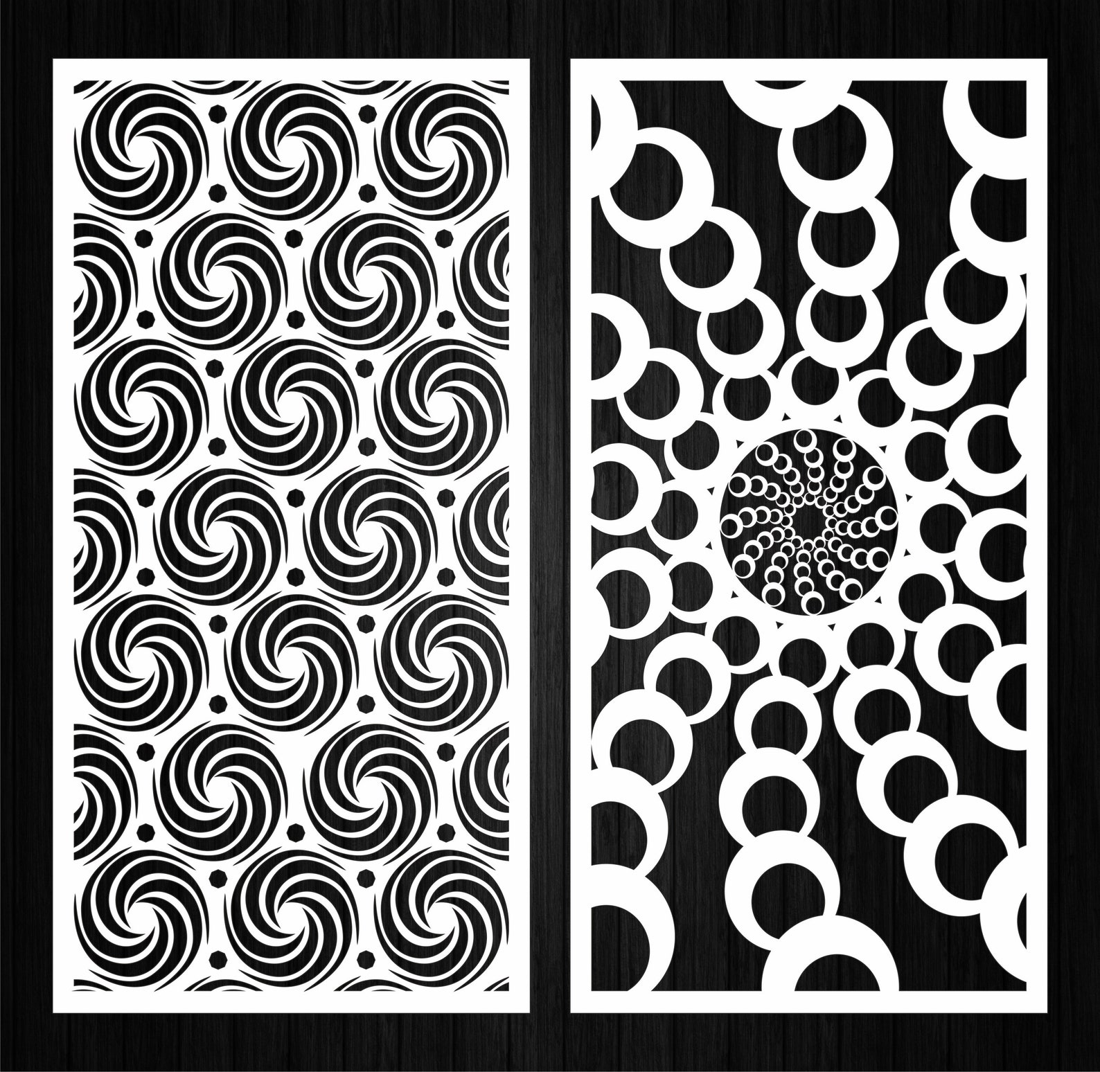 Decorative Panels Set of 11 Vector Patterns dxfaisvg for - Etsy