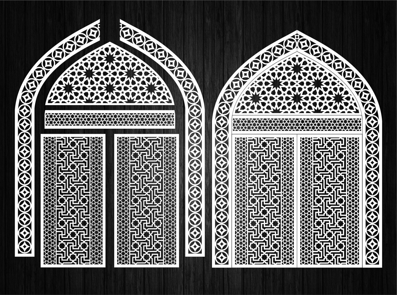 Arabic Decorative Door Arches Bundles Moroccan Style Wall - Etsy