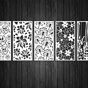 50+ Tropical Leaves Decorative Panels Bundles, Room Divider Screen With ...