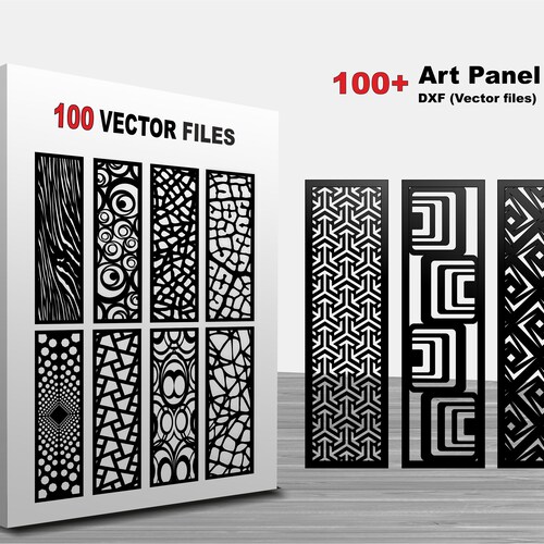 Set of 10 Vector Frameless Panels.dxfaisvg Formats for | Etsy
