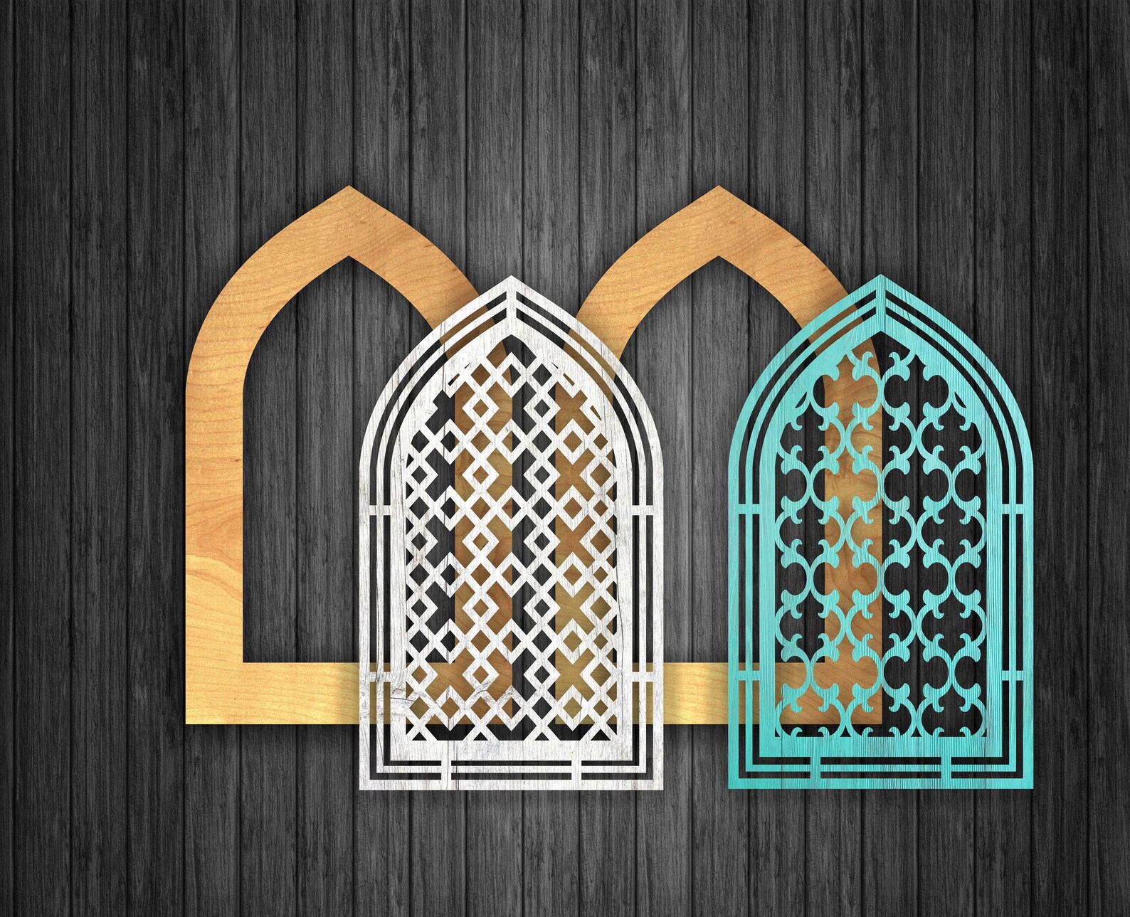 6 Decorative Window Arches With Patterns Cathedral Window - Etsy