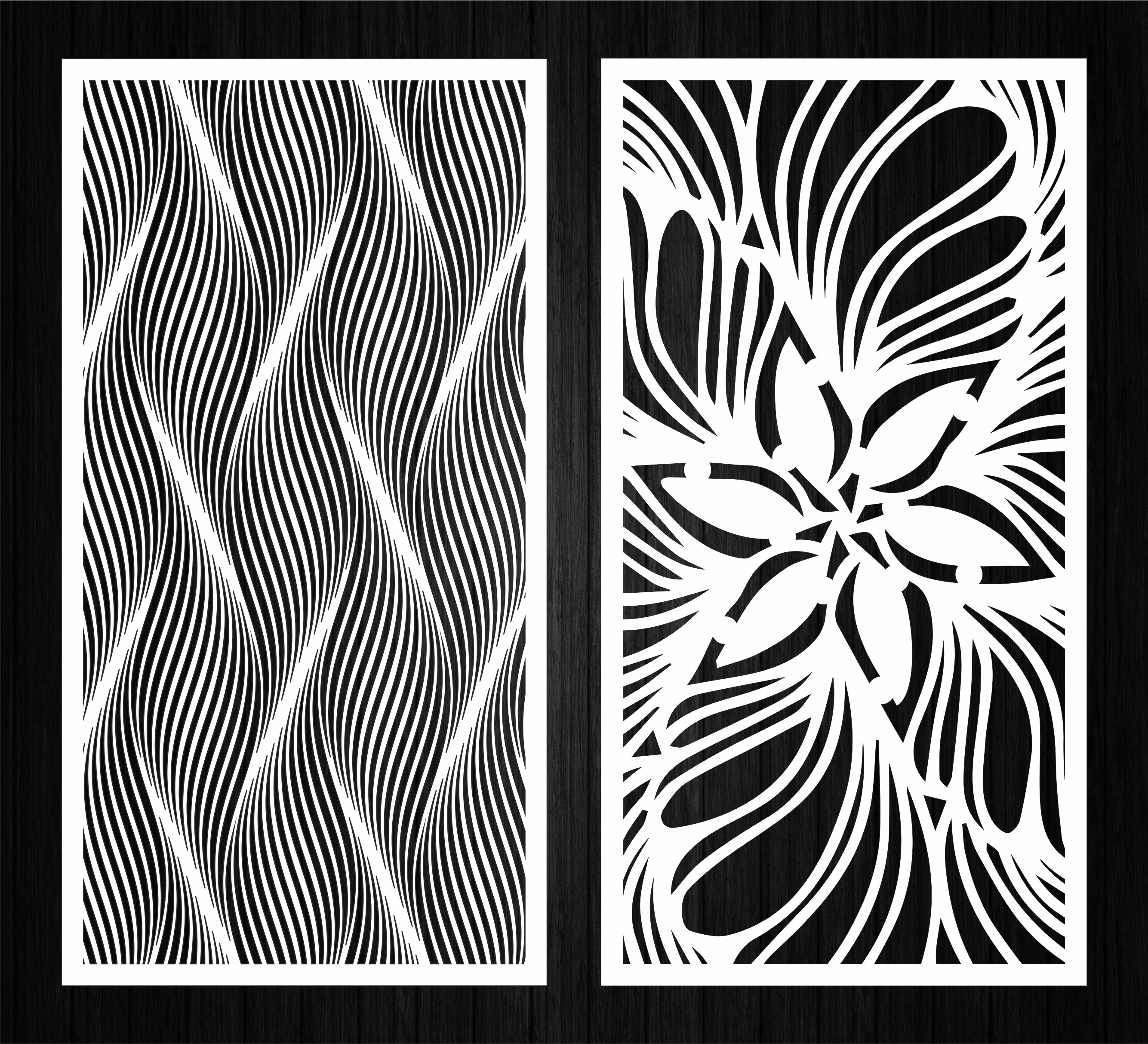 7 Vector Geometric Art Panels dxf. Ai. Svg. Dwg. Eps. | Etsy Australia