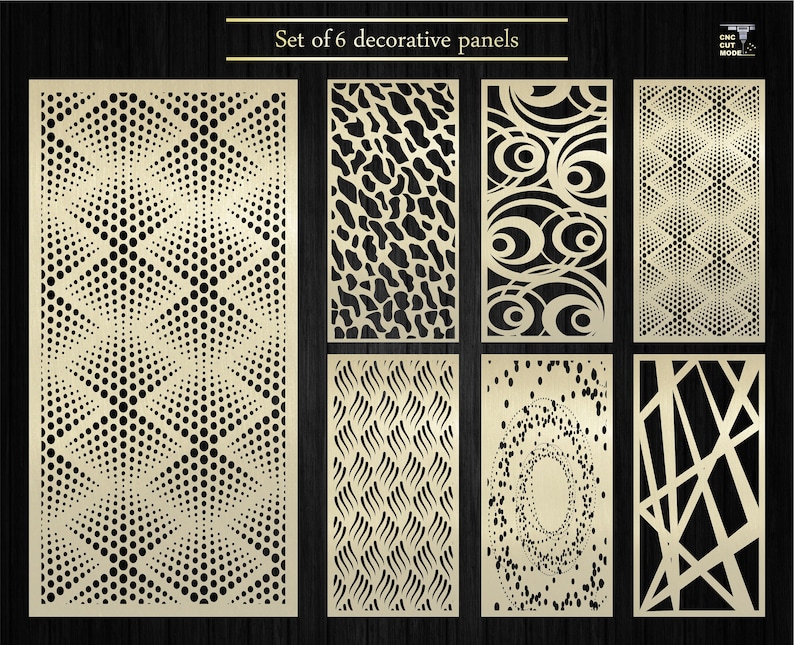 Vector Panels With a Geometric Abstract Pattern - Etsy